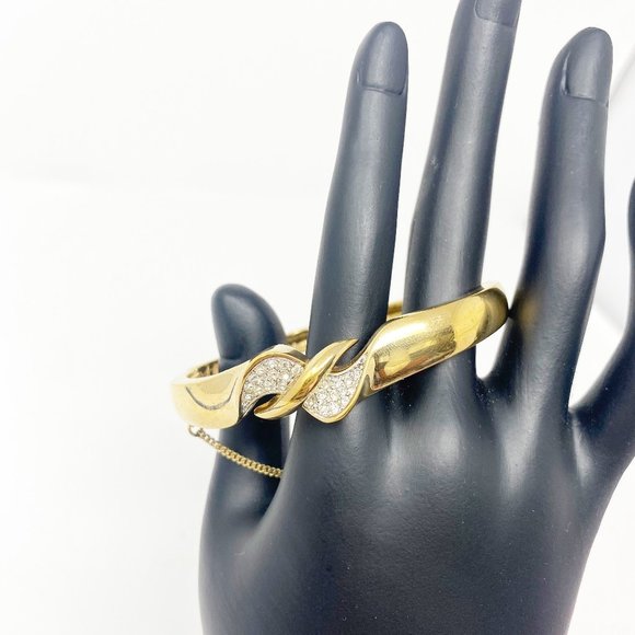 Panetta | Jewelry | 57 Vintage Panetta Gold Tone Bracelet With Pave ...